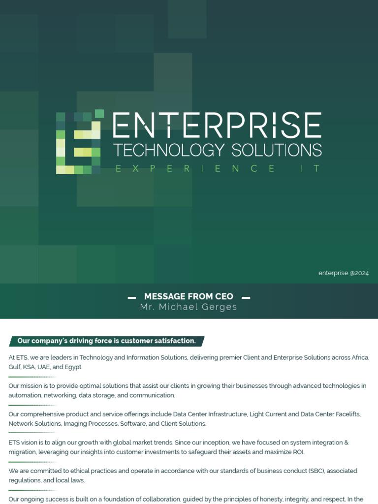 ETS Company Profile | PDF | Image Scanner | Computer Network