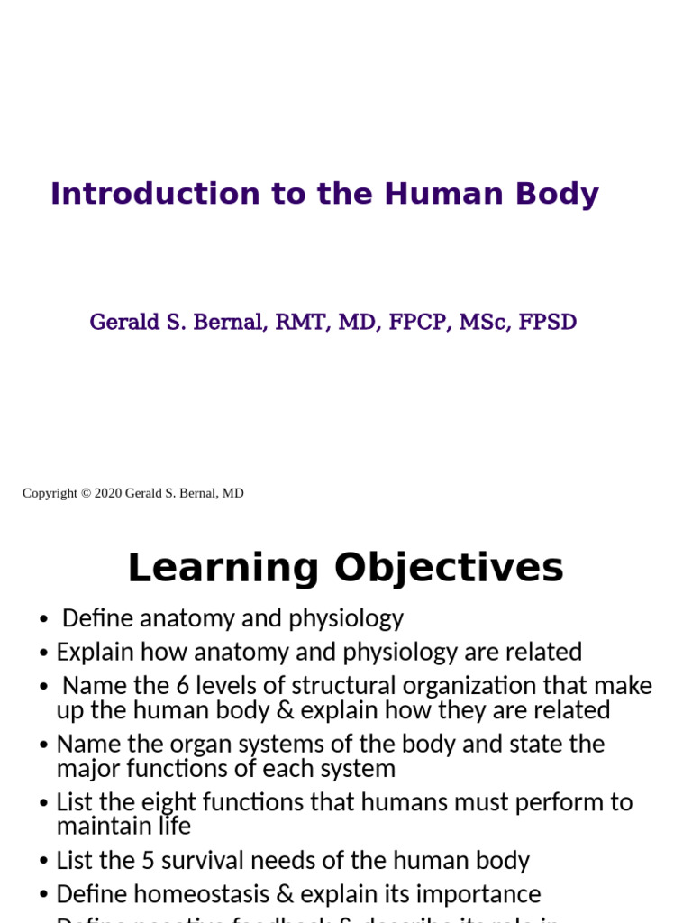 Human Body Anatomy and Physiology Guide | PDF | Human Body | Anatomical ...