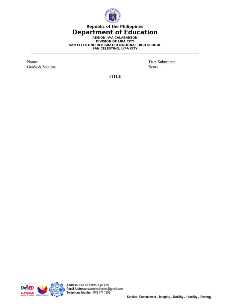 Template Position Paper 1 | PDF