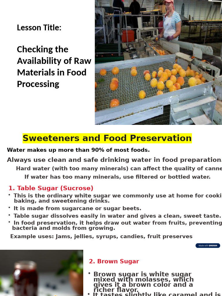 Sweeteners in Food Preservation | PDF | Sugar Substitute | Fruit Preserves