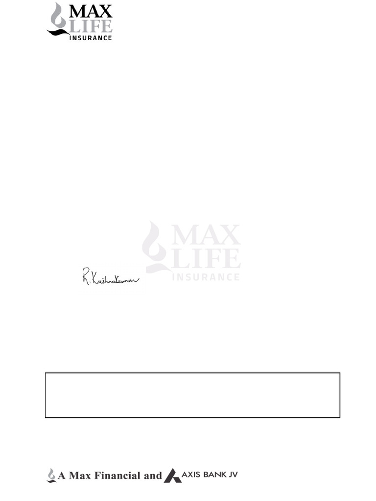 Max Life Smart Secure Plus Plan Overview | PDF | Insurance | Medical ...