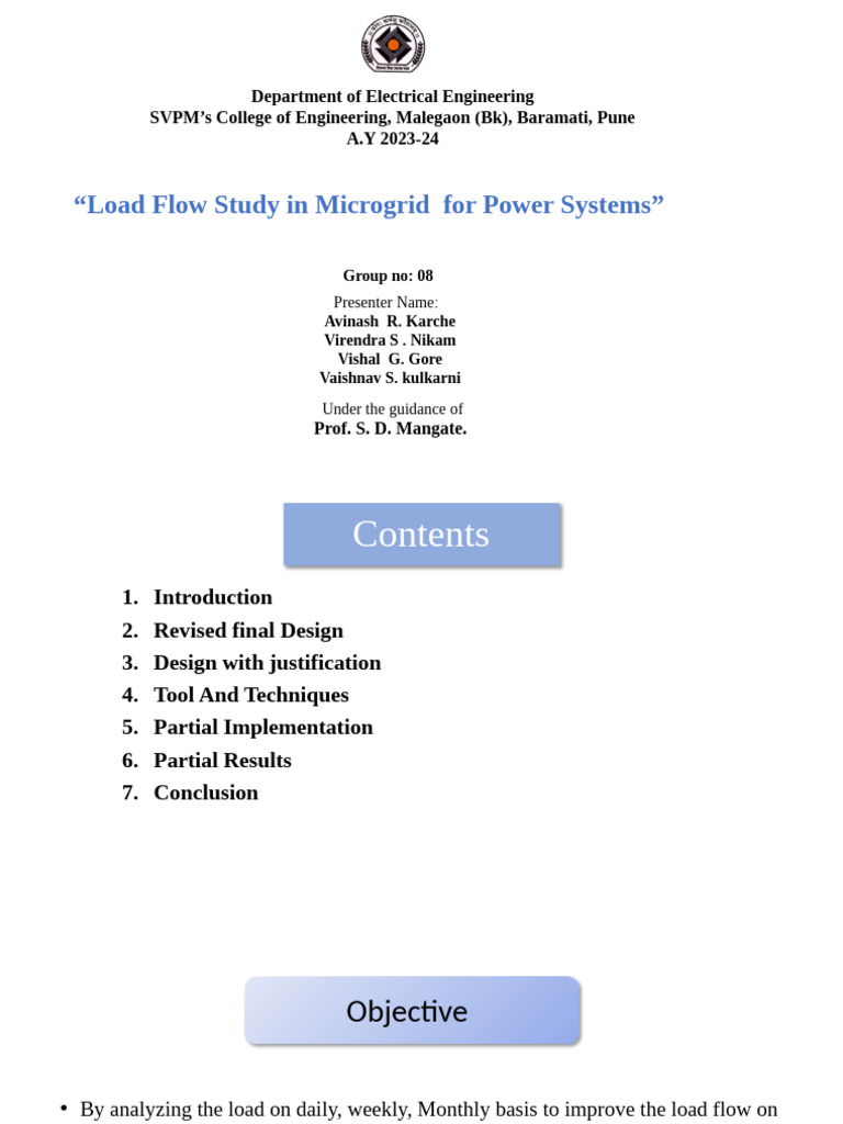 Load Flow Study in Microgrid Systems | PDF | Amplifier | Distributed ...