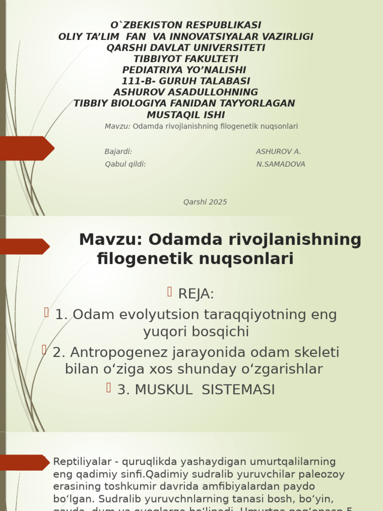 Ashirov Asadulloh | PDF
