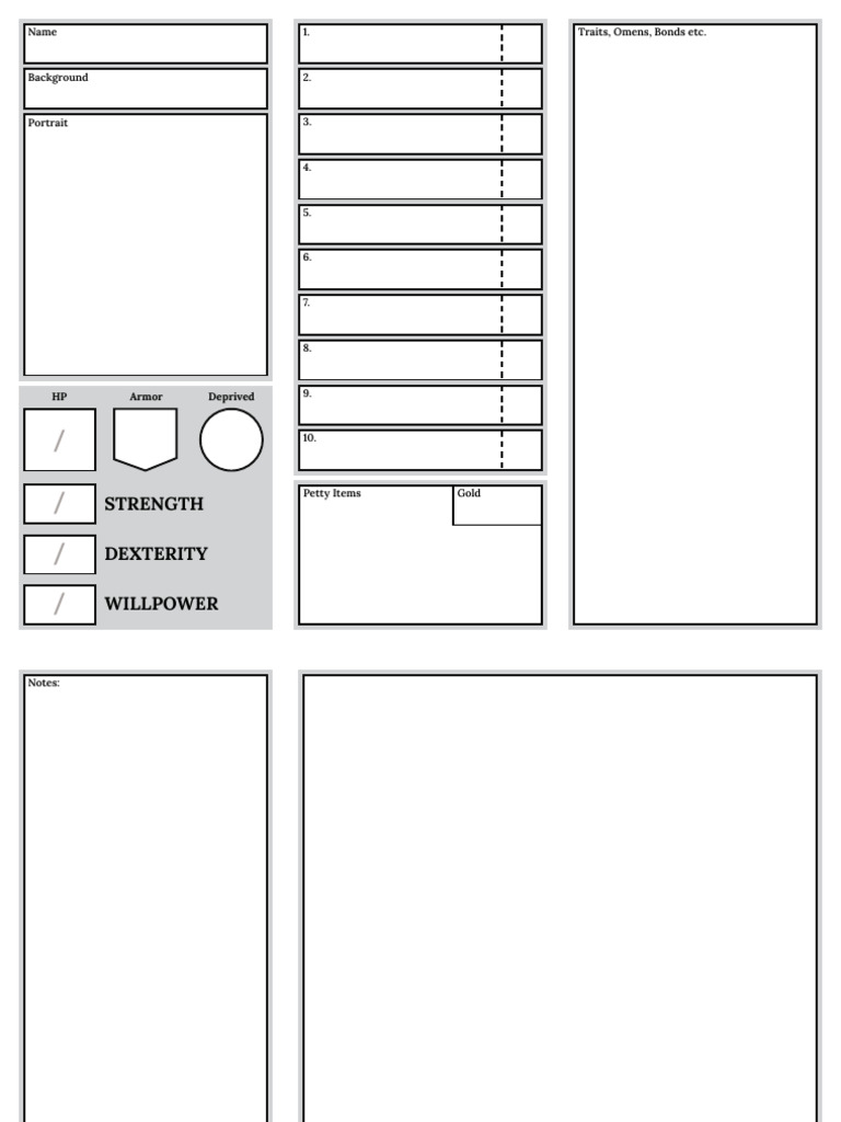 Hurtleberry Cairn 2e Sheet | PDF