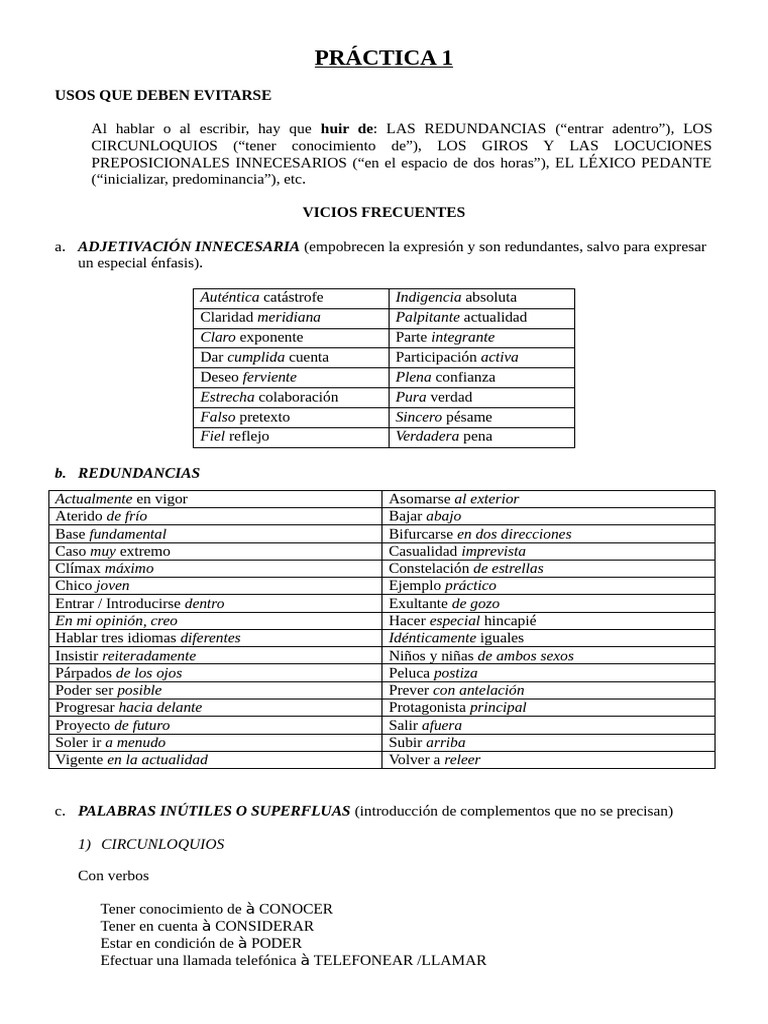 Práctica1 1 | PDF | Gramática | Lingüística