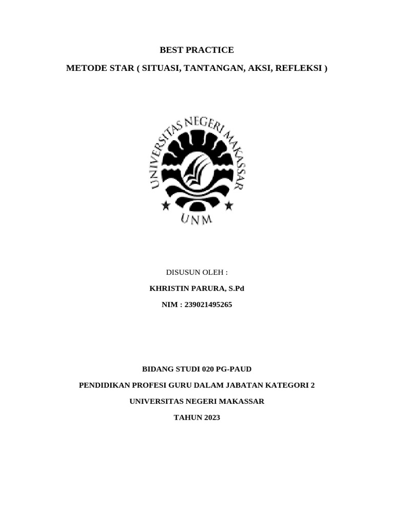 Best Practice Pembelajaran PAUD dengan Metode STAR | PDF