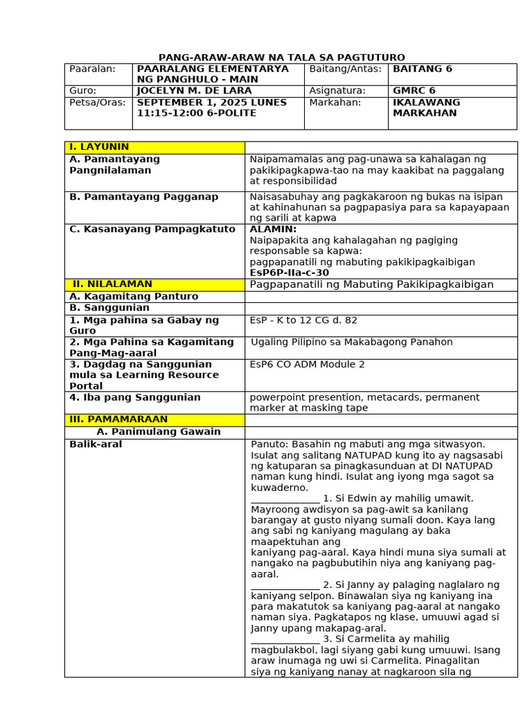 Q2 WEEK 2 DLP IN ESP New | PDF