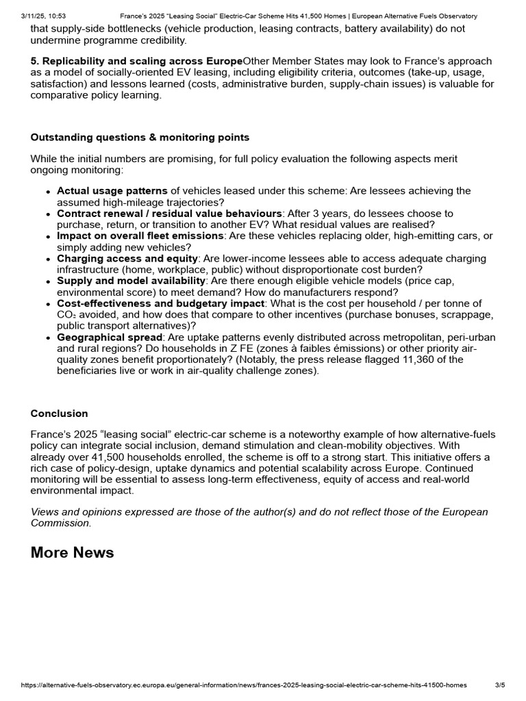 France's 2025 "Leasing Social" Electric-Car Scheme 3-5 | PDF | Electric ...
