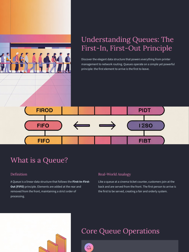 Understanding Queues The First in First Out Principle | PDF | Queue ...
