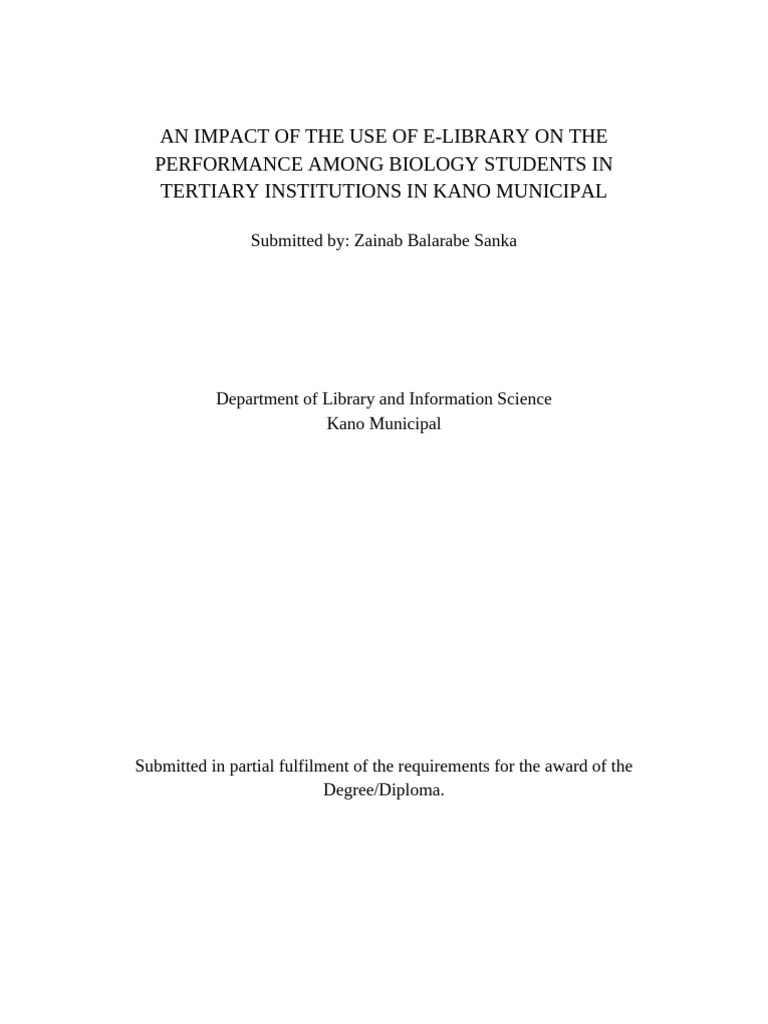 FINAL PROJECT With Front Matter | PDF | Digital Library | Libraries