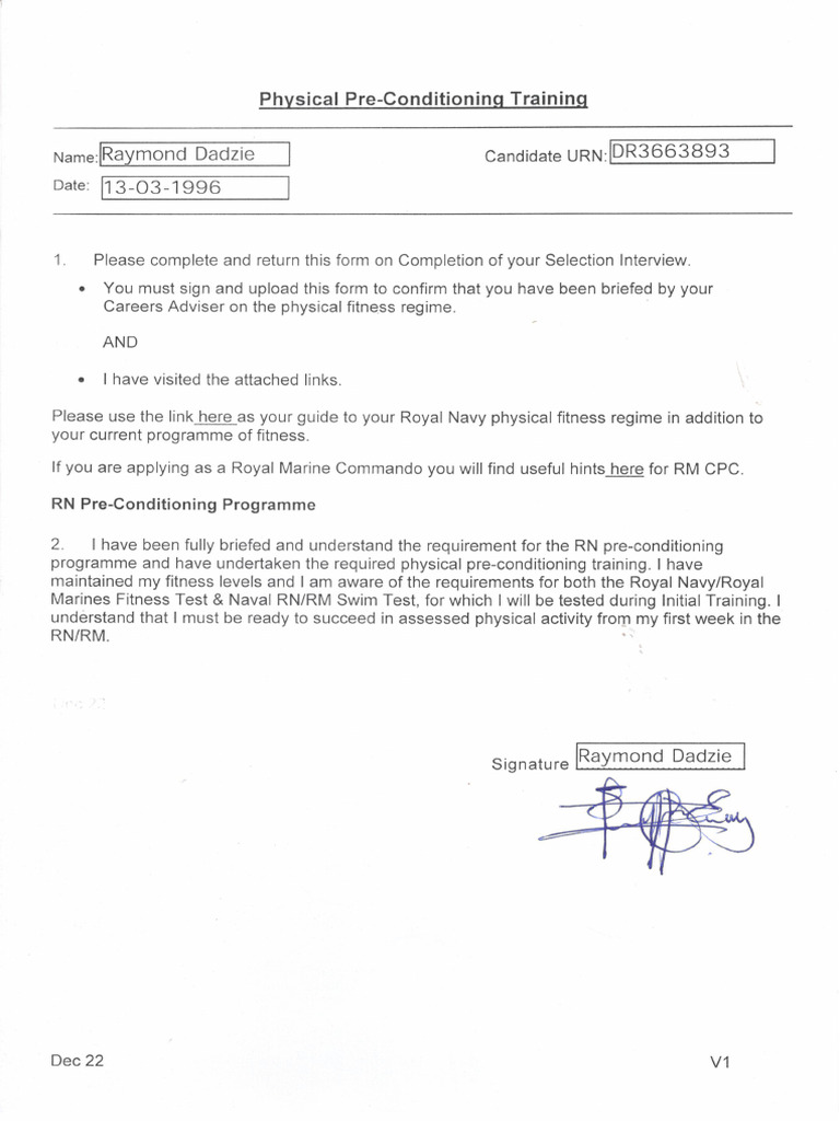 Physical Pre Conditioning Training | PDF
