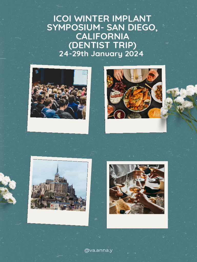 ICOI Winter Implant Symposium 2024 Guide | PDF | Hotel | Foods