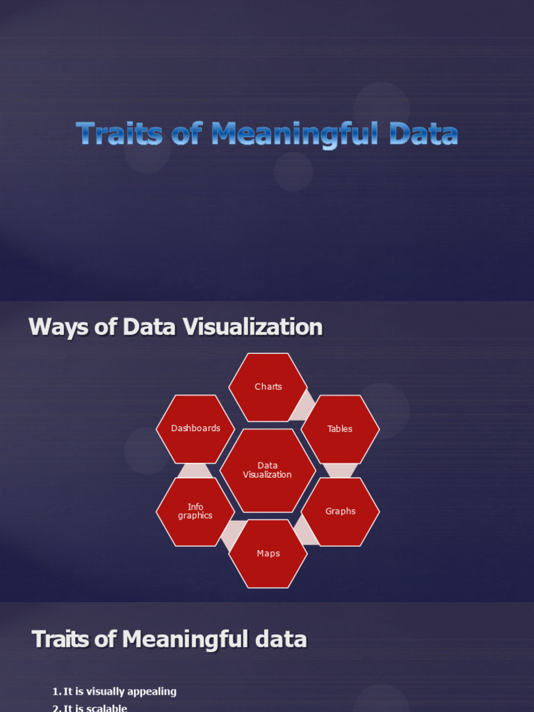 Traits of Meaningful Data - Visual Perception - Making Abstract Data ...