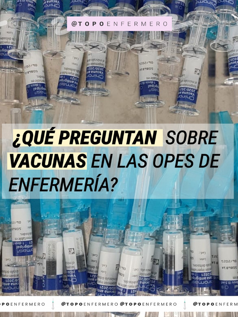 Topo Enfermero Vacunas | PDF