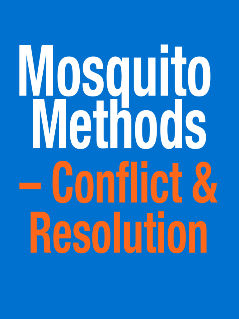 Mosquito Methods: Conflict Resolution Guide | PDF | Nonviolence ...