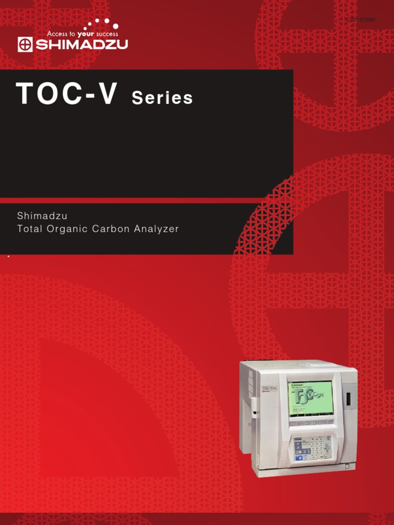 TOC V Series | PDF | Total Organic Carbon | Physical Sciences