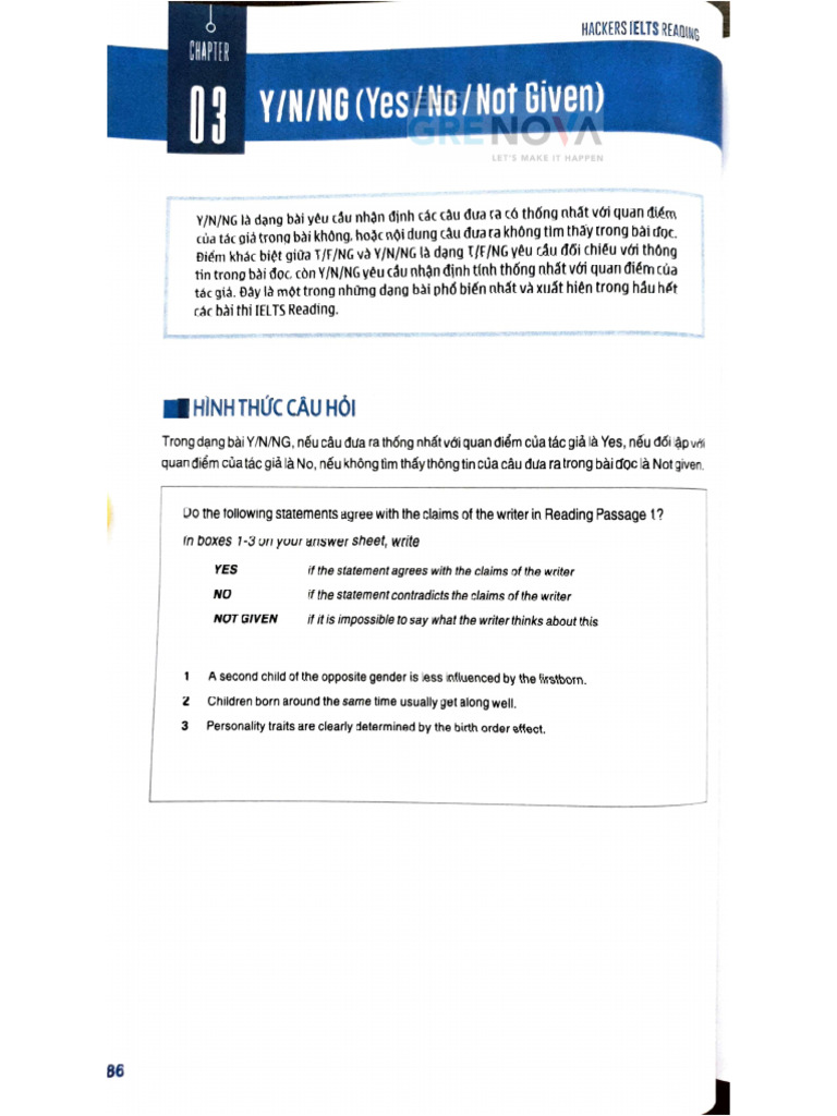 HC42 Lesson 2 Yes No Not Given Part 1 | PDF