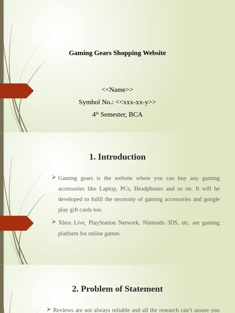 Project Proposal Presentation BCA | PDF | Online Shopping | Reliability ...