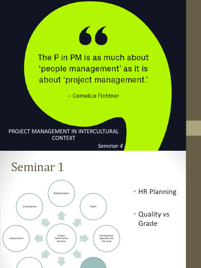 Project Management Seminar 4 | PDF | Risk