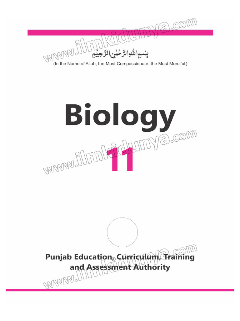 11th Class Biology New Syllabus 2025 Full Book | PDF