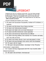 Lifeboat Game: Team Survival Dilemma | PDF | Shipping | Water Transport