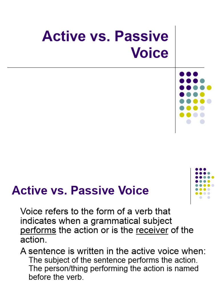 Active and Passive Voice Explained | PDF | Verb | Morphology
