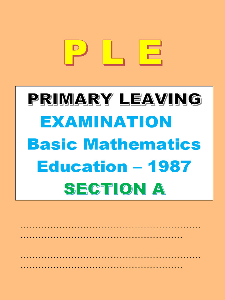 1987 Ple Math | PDF