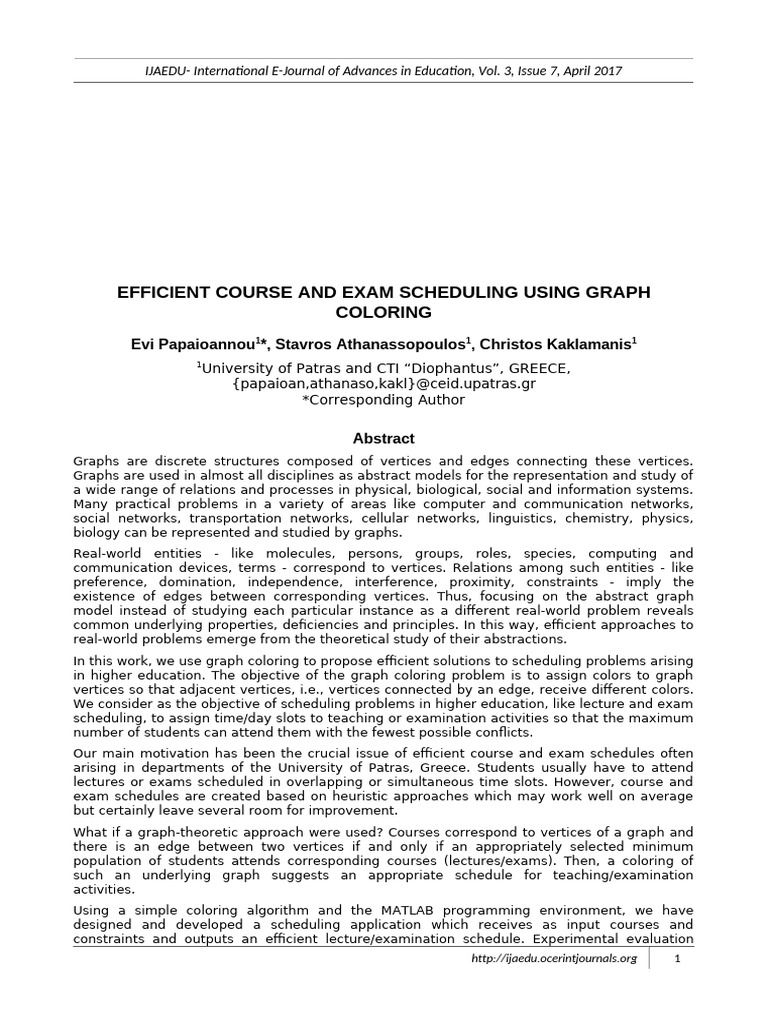 Efficient Course and Exam Scheduling Using Graph Coloring 3ncl6f9jwf ...