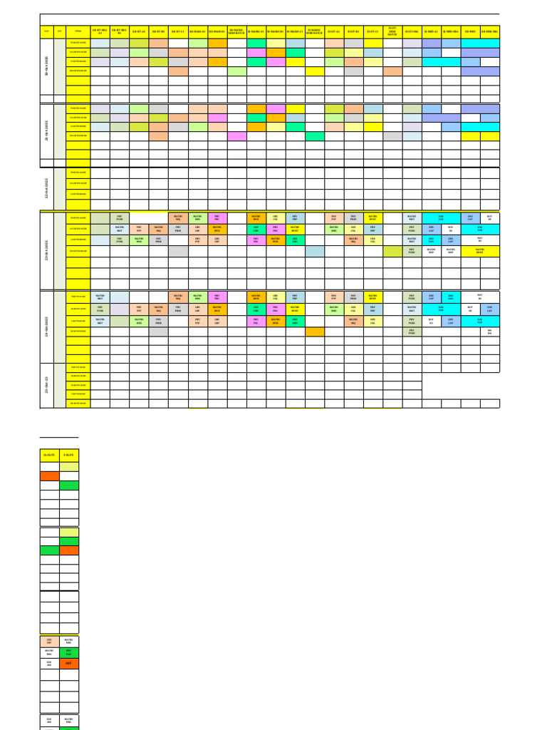 WEEKDAY TIMETABLE 20-10-25 TO 25-10-2025 | PDF