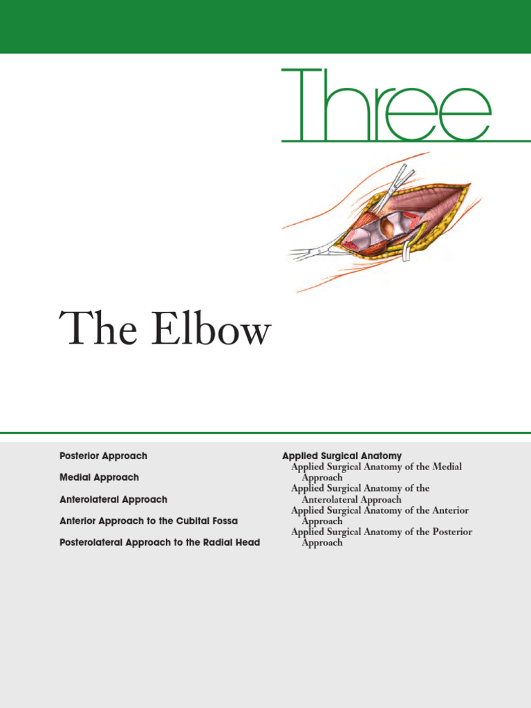 Elbow Surgical Approaches Explained | PDF | Elbow | Arm
