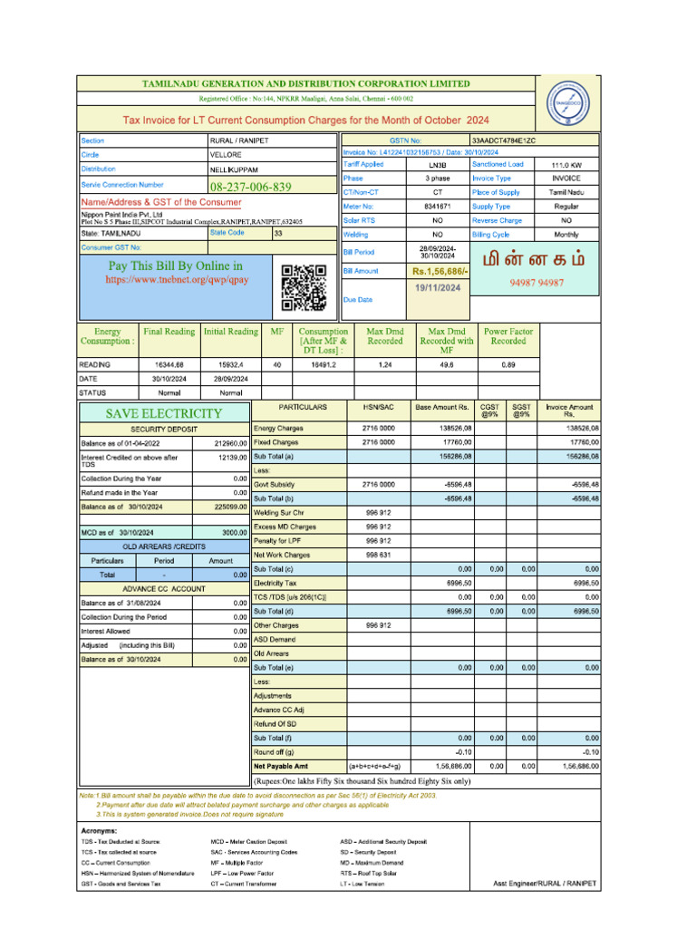 Tneb - Oct | PDF