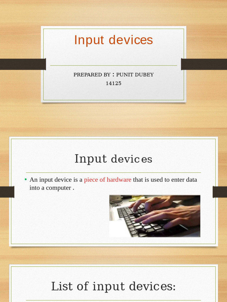 Input Devices | PDF