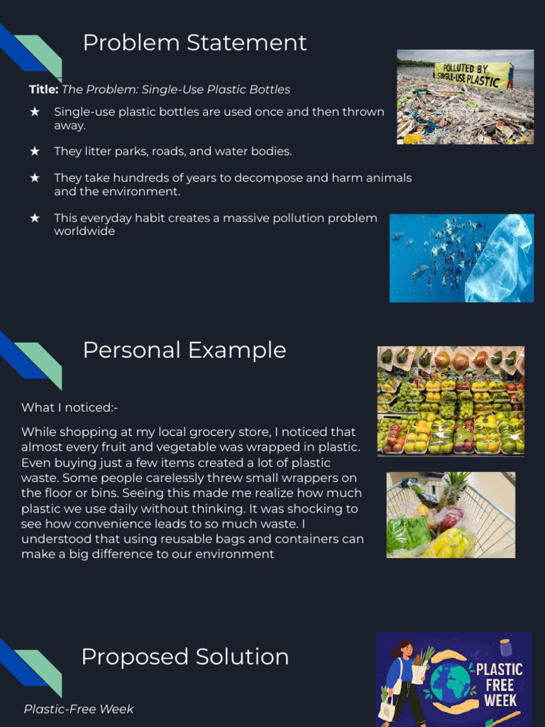 Combatting Single-Use Plastic Waste | PDF