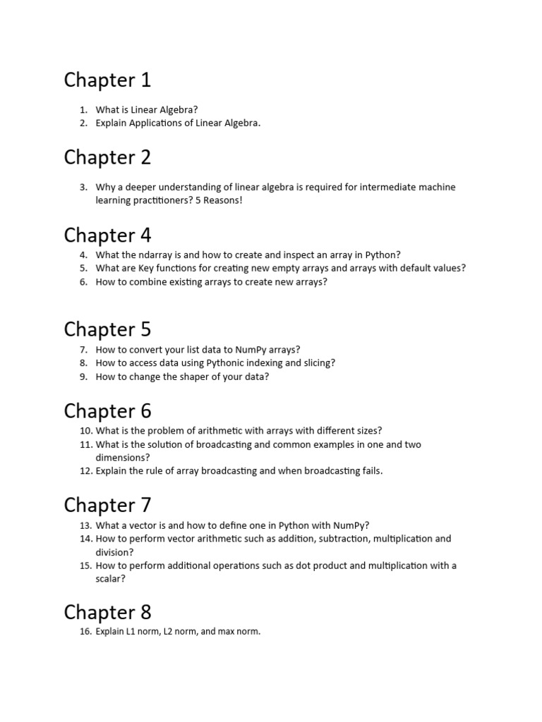 Linear Algebra | PDF | Matrix (Mathematics) | Principal Component Analysis