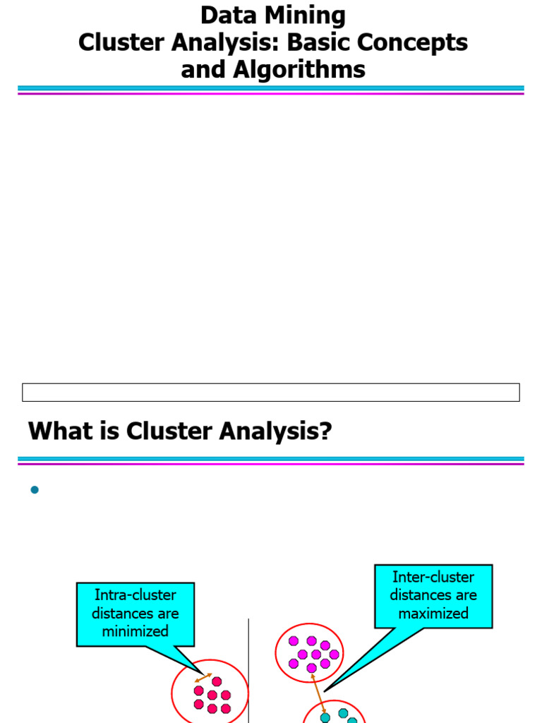 05 Chap8 Basic Cluster Analysis Pdf Cluster Analysis Information