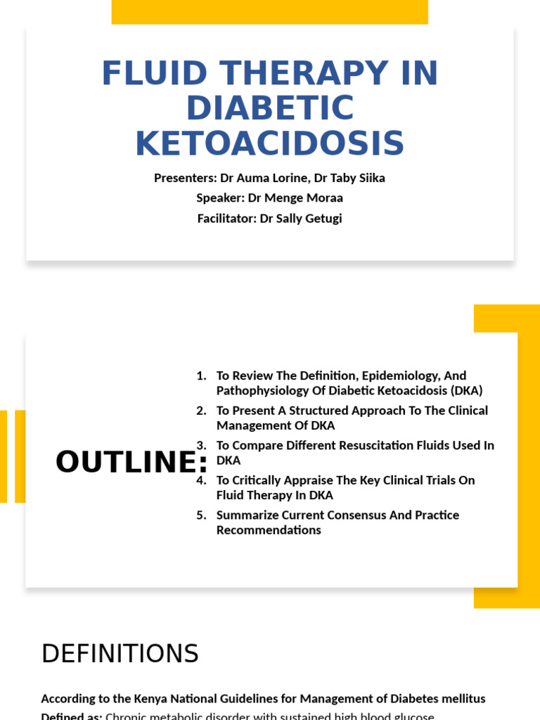 CASE PRESENTATION. DKA Sept Webinar | PDF | Hyperglycemia | Saline ...