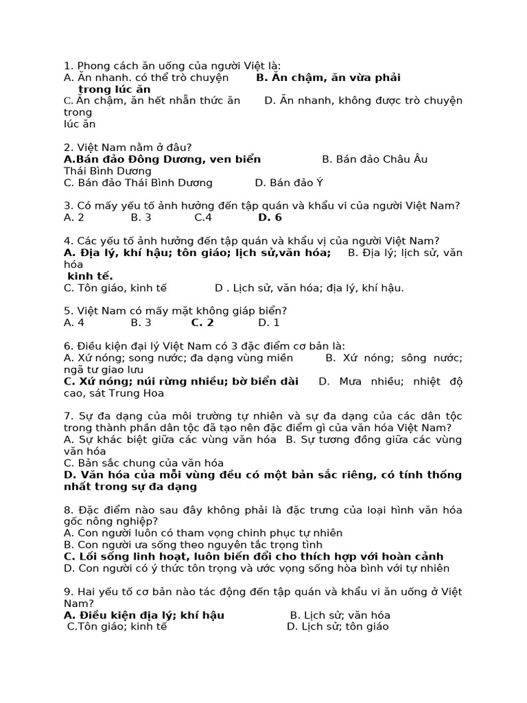 tong hop câu hỏi tn T3 T123 GOI LOP (1). | PDF