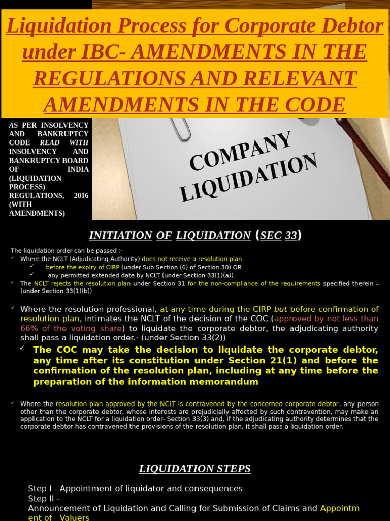 Liquidation Case Study | PDF | Bankruptcy | Liquidation