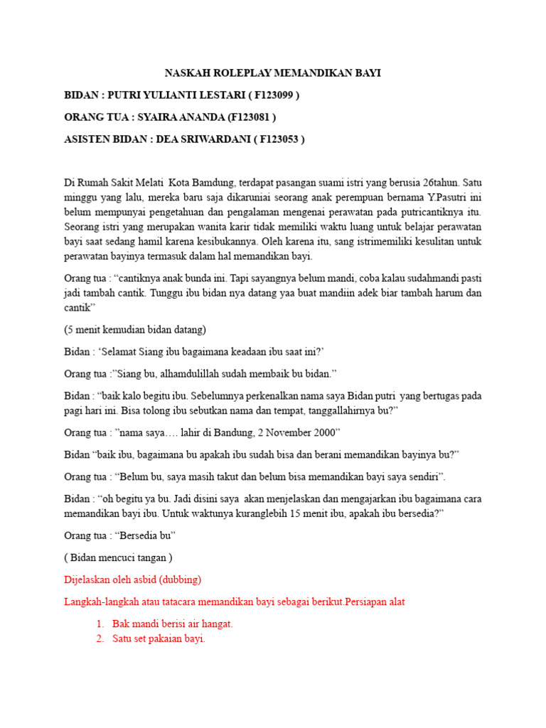 Naskah Roleplay | PDF