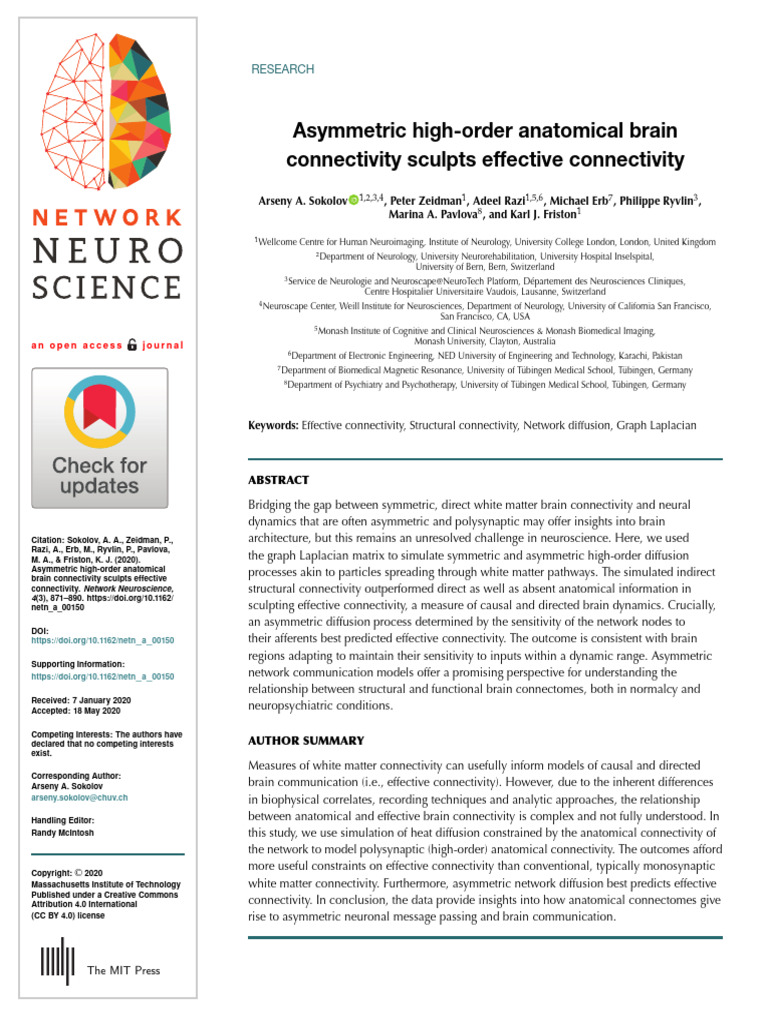 Asymmetric Brain Connectivity Insights | PDF | Functional Magnetic ...