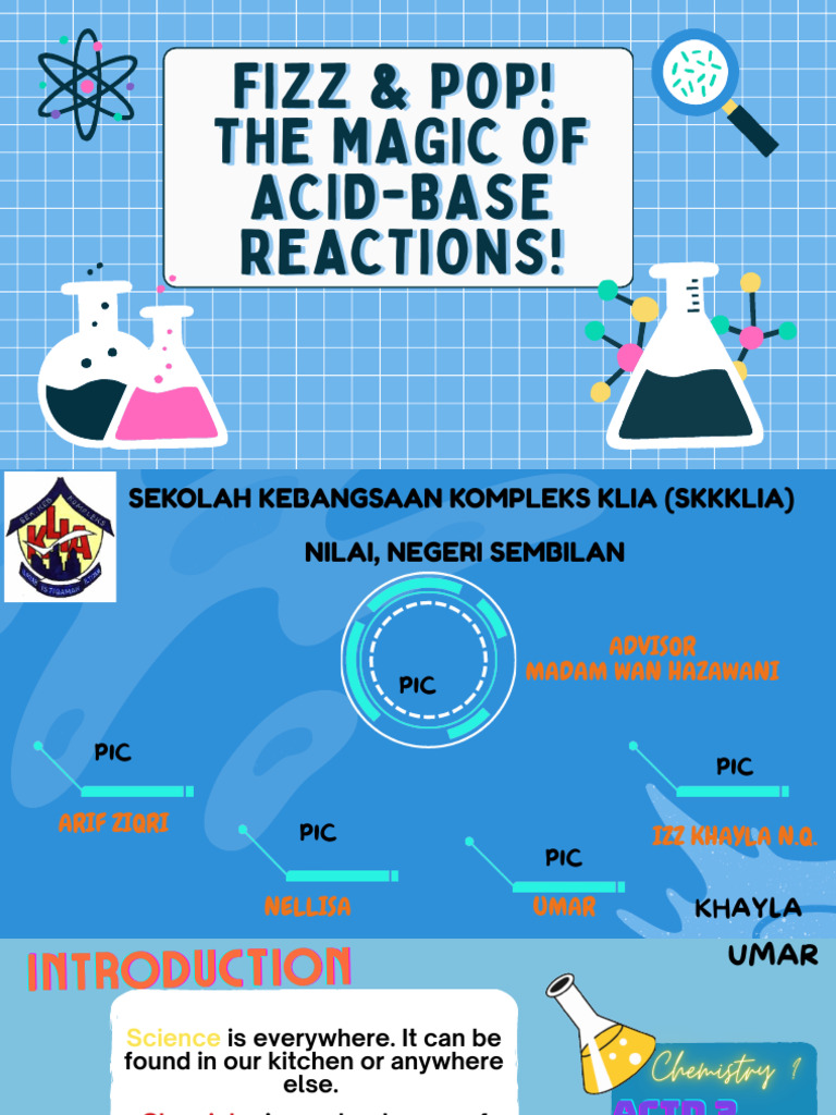 EDITED Fizz & Pop! The Magic of Acid-Base Reactions! | PDF | Sodium Bicarbonate | Acid