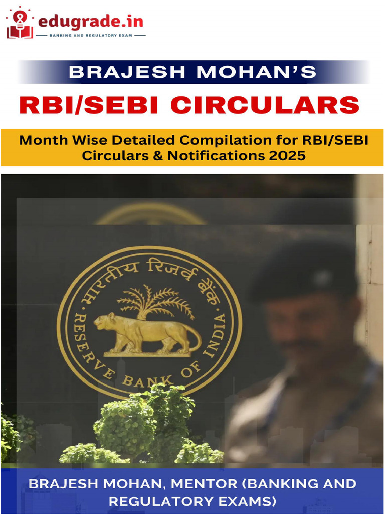 RBI's 2025 Circulars Overview | PDF | Reserve Bank Of India | Banks