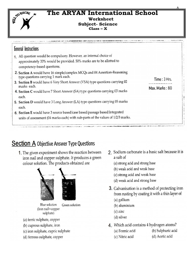 Science Worksheet | PDF