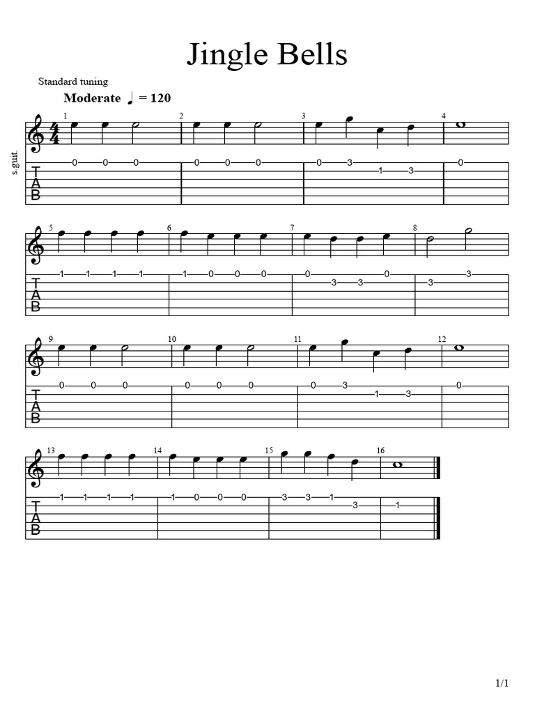 Jingle Bells 1st Two Strings | PDF