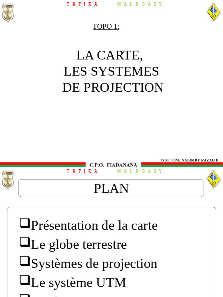 Systèmes de projection cartographique | PDF | Technologie géographique ...