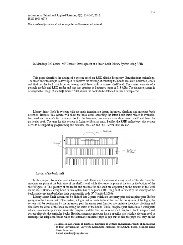 235-240 | PDF | Radio Frequency Identification | Databases
