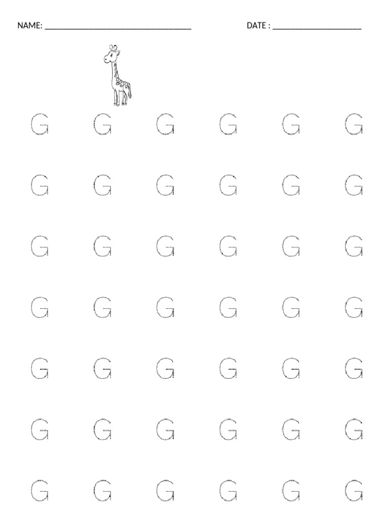 Trace Capital Letter g | PDF