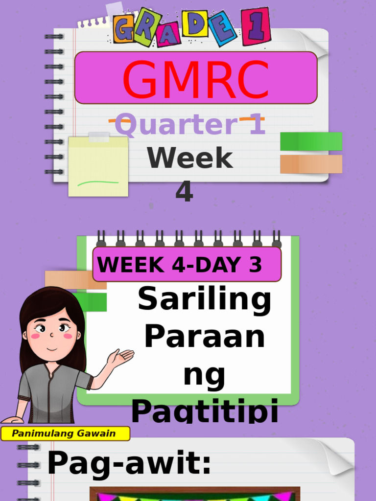 GMRC PPT W4 day 3 | PDF