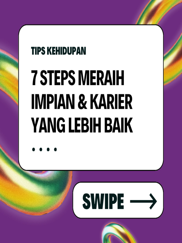 7 Steps Meraih Impian & Karier Yang Baik | PDF
