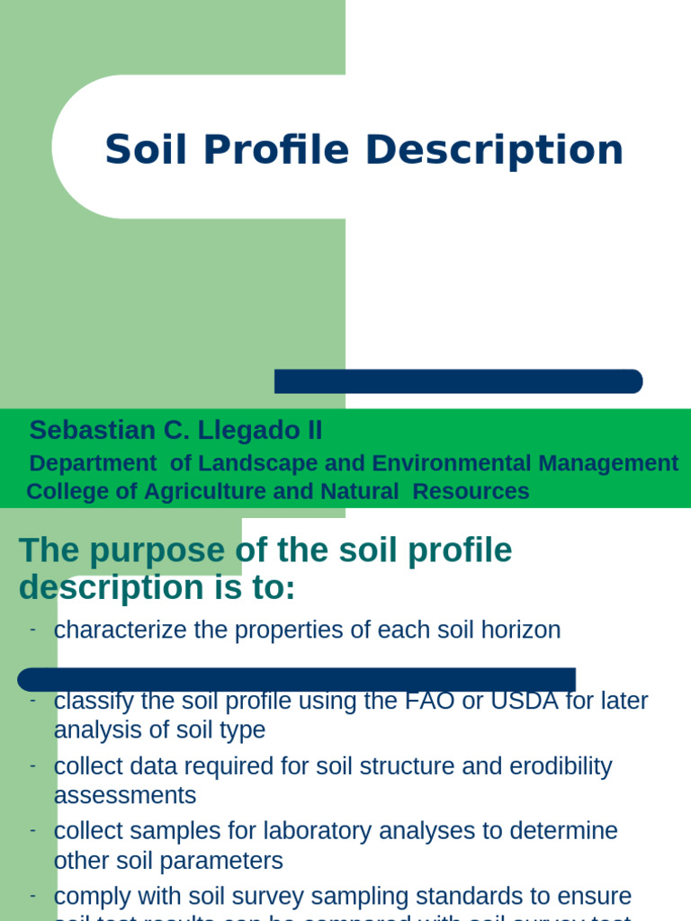 Soil-Profile Description | PDF | Loam | Soil